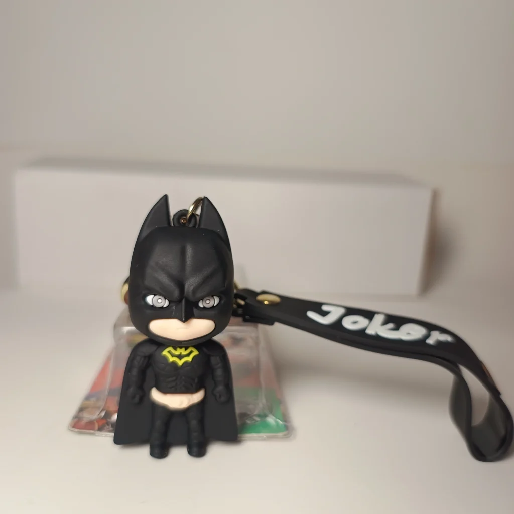 Premium Superheroes Batman Keychain | 3d Rubber Figurine Keychain - EBIEOP
